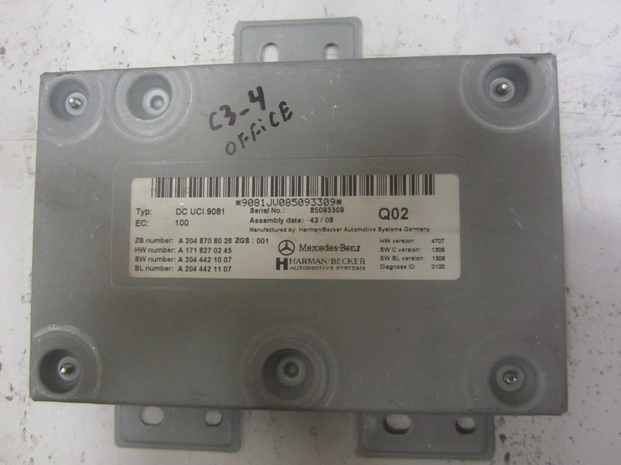 Mercedes Benz - Computer Module MEDIA INTERFACE CONTROL - 2048708026 ...