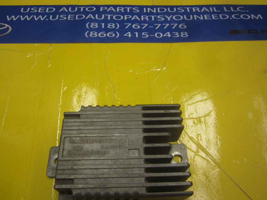 Mercedes Benz - AUXILARY Cooling Fan Control - 0275458132: Used Auto ...