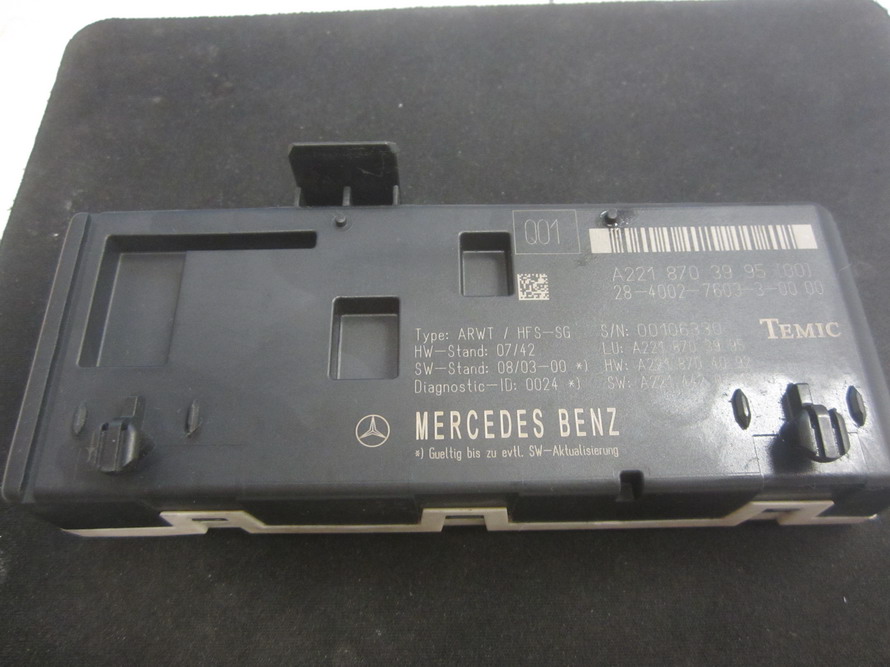 Mercedes Benz - Control Module - 2218703995: Used Auto Parts | Mercedes ...