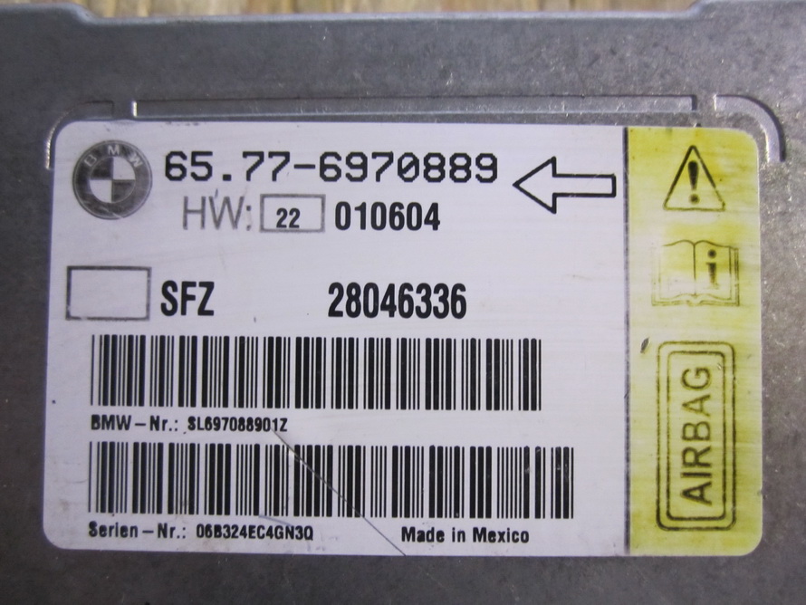 BMW 745i - 745li - 750i - 750li - Air Bag Sensor SRS - 65776970889 ...