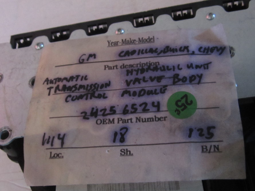 Chevy - Transmission Control Module Valve Body - 24256524: Used Auto ...