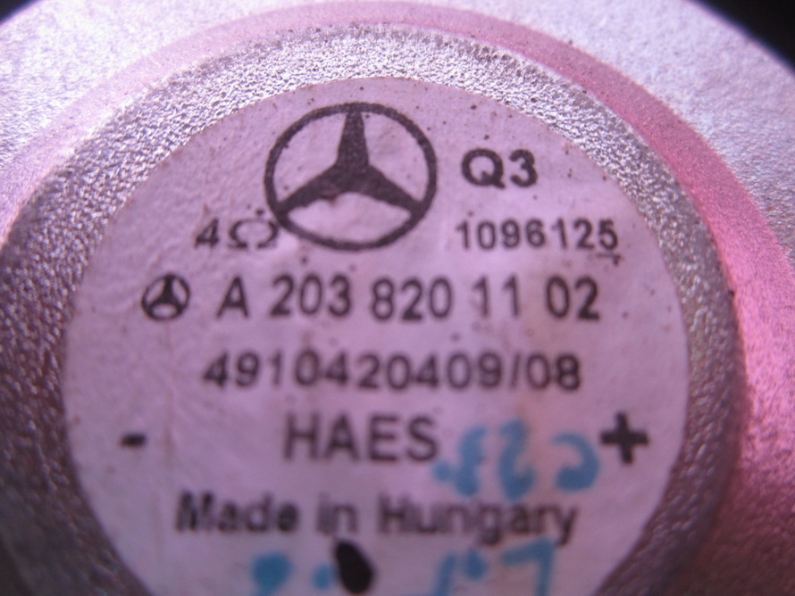 MERCEDES C230 C240 C320 W203 FRONT DOOR SPEAKER 2038201102: Used Auto ...