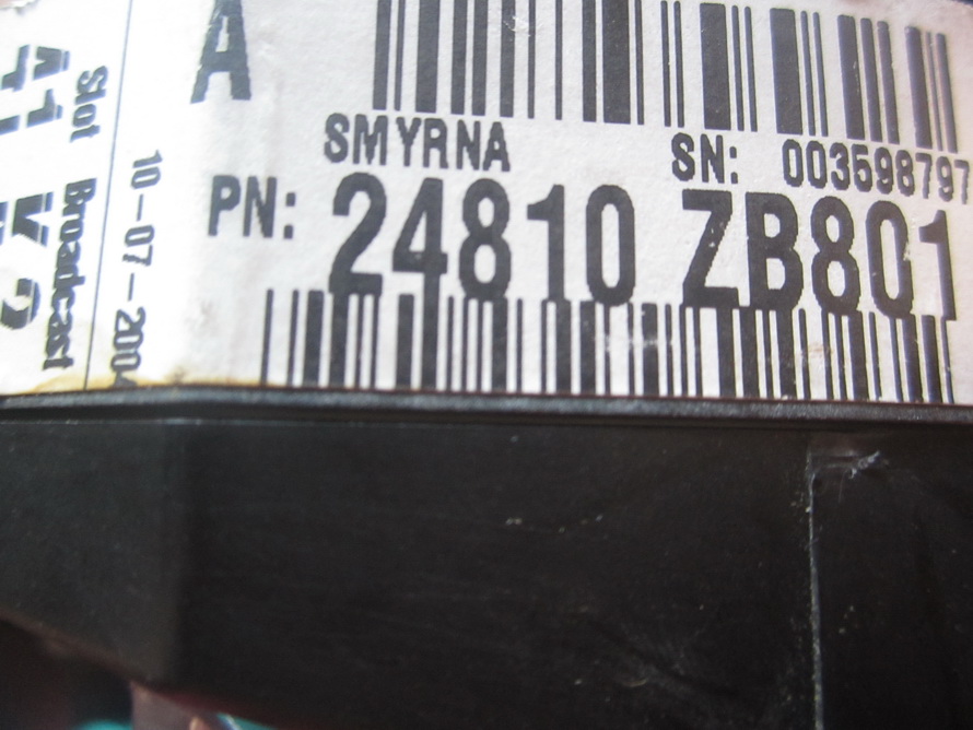 Nissan - speedo cluster - 24810 ZB801: Used Auto Parts | Mercedes Benz ...