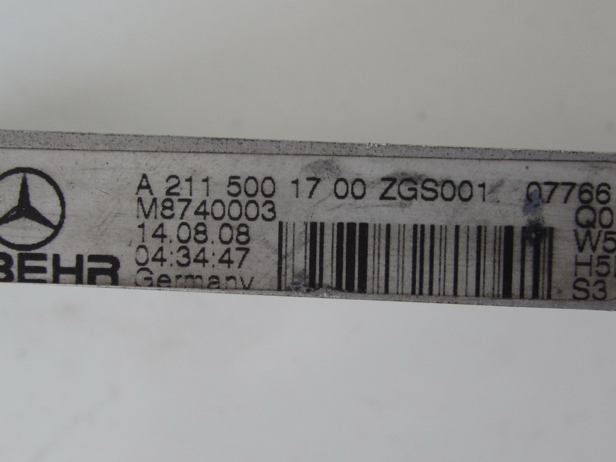 Mercedes Benz - Transmission Oil Cooler - 0005010765 2115001700: Used ...