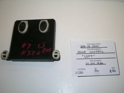 211 820 15 26 MERCEDES BENZ E320 LEFT REAR DOOR CONTROL 2118201526 ...