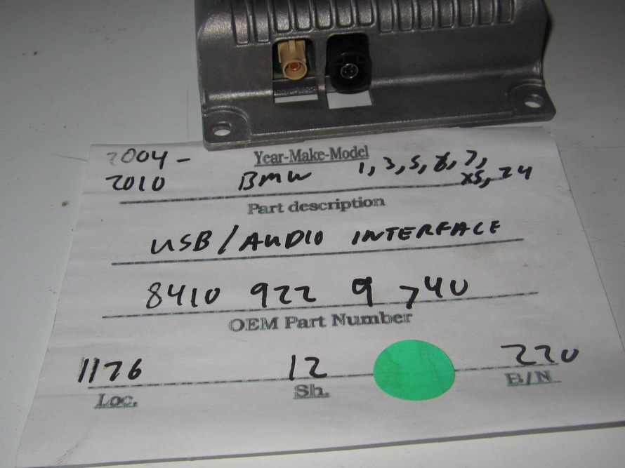 BMW - ULF BLUETOOTH - 84109229740: Used Auto Parts | Mercedes Benz Used ...