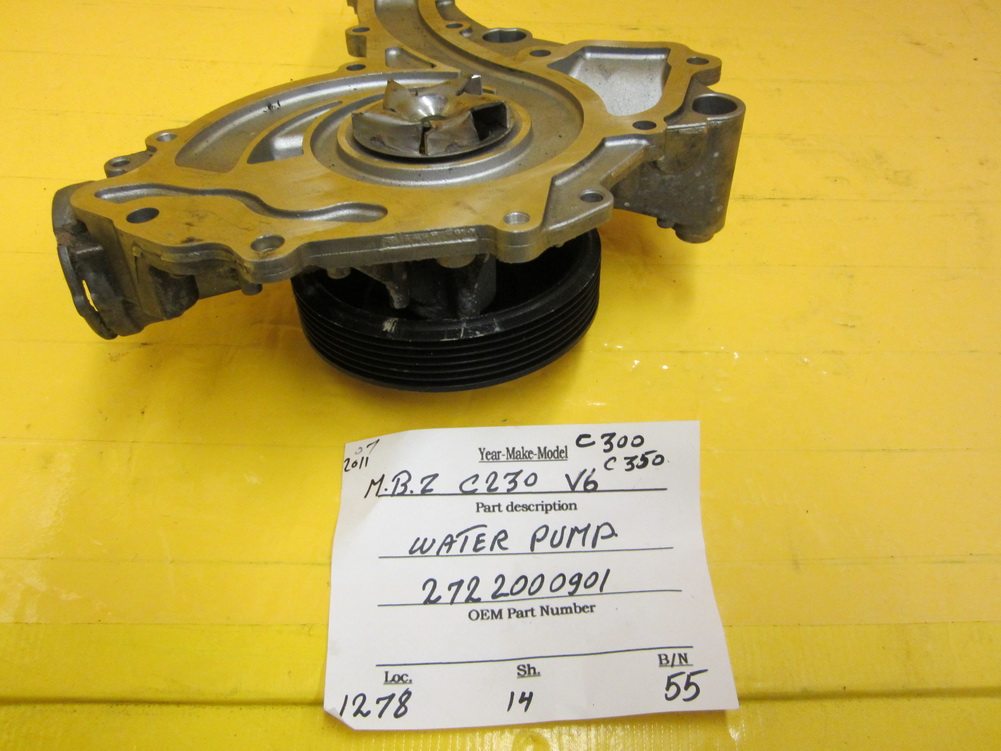 272 200 09 01 Mercedes Benz GLK - Water Pump - 272 200 09 01: Used Auto ...
