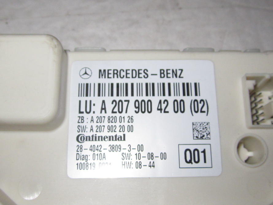 207 900 4200 Mercedes Benz E350 Soft Top Rear Control Module Relay in ...