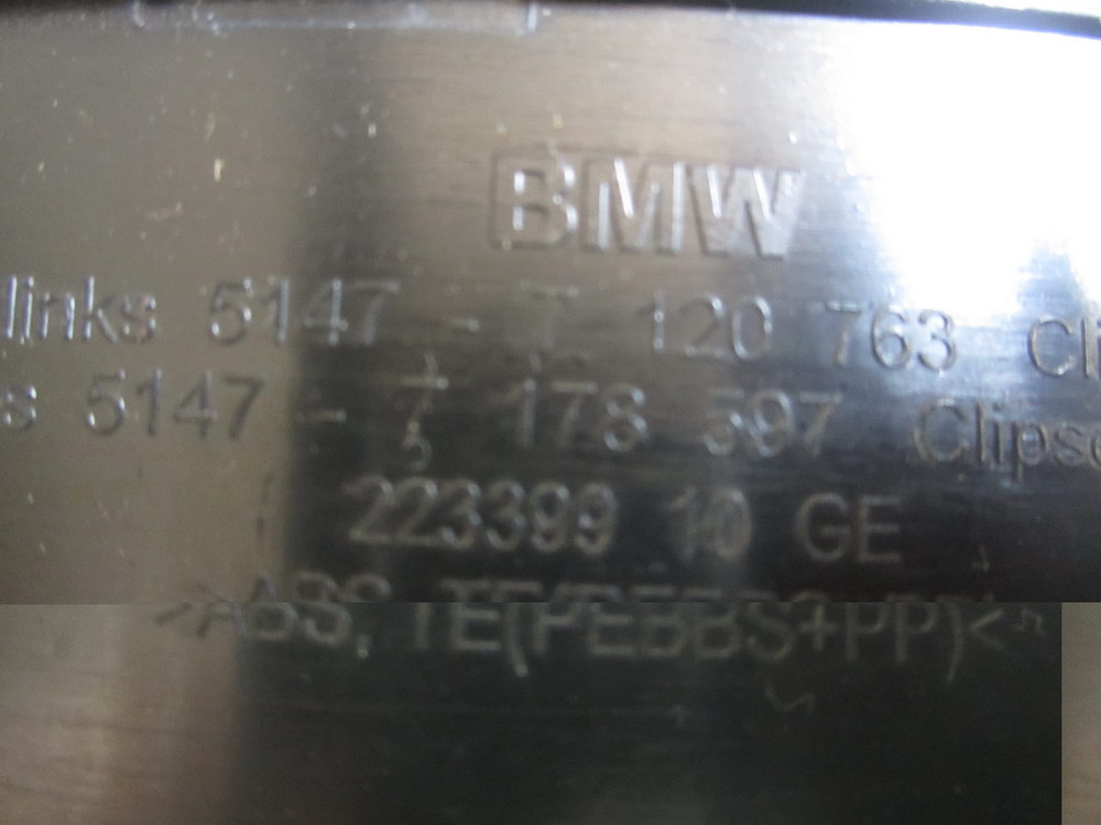 BMW - door step Trim 2D LEFT- 51477120763: Used Auto Parts | Mercedes ...