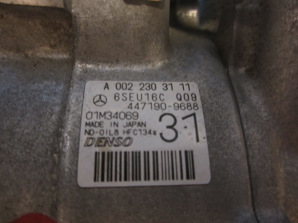 Mercedes Benz - AC Compressor - 0022303111: Used Auto Parts | Mercedes ...