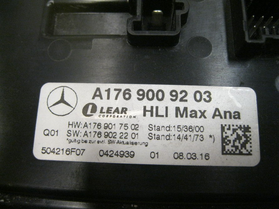 Mercedes Benz HEADLIGHT BALLAST 1769009203: Used Auto Parts | Mercedes ...