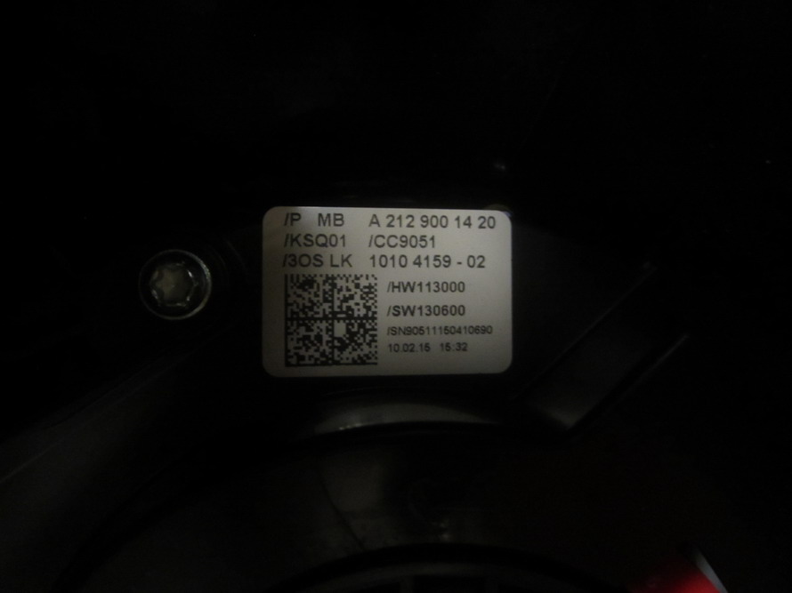 Mercedes Benz - CLOCKSPRING STEERING COLUMN SHIFTER - 2129001420: Used ...