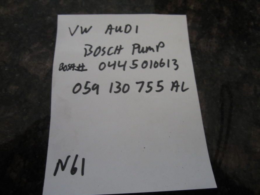 059 130755 AL AUDI A3 A4 A5 VW GOLF JETTA SCIROCCO HIGH PRESSURE DIESEL ...