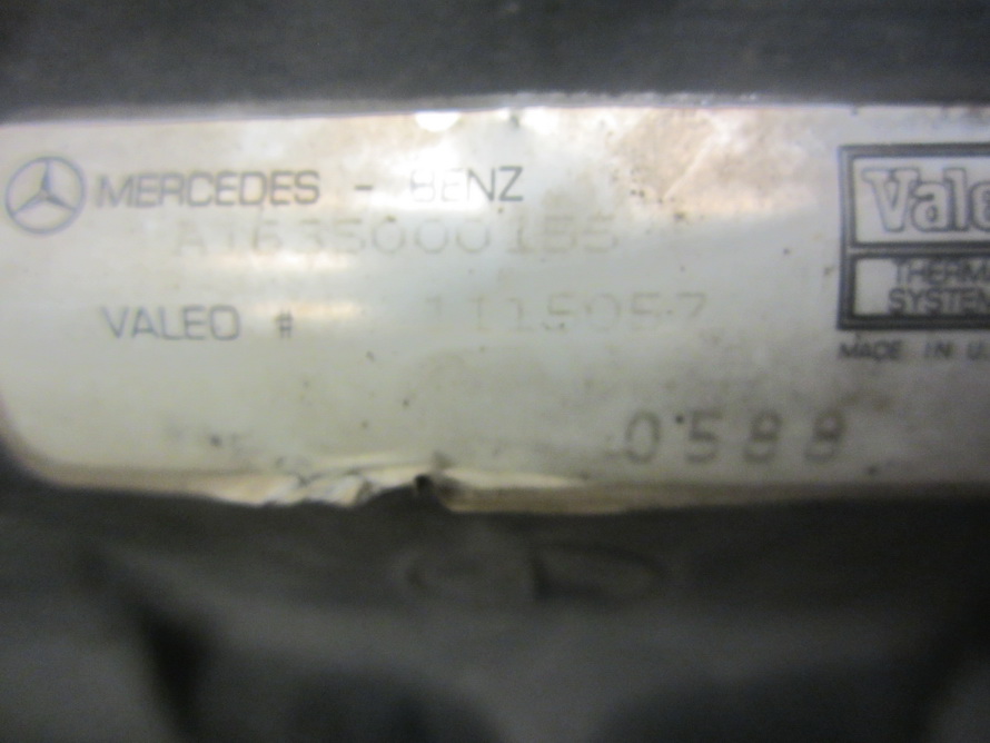 Mercedes Benz - cooling radiator fan - 1635000155: Used Auto Parts ...