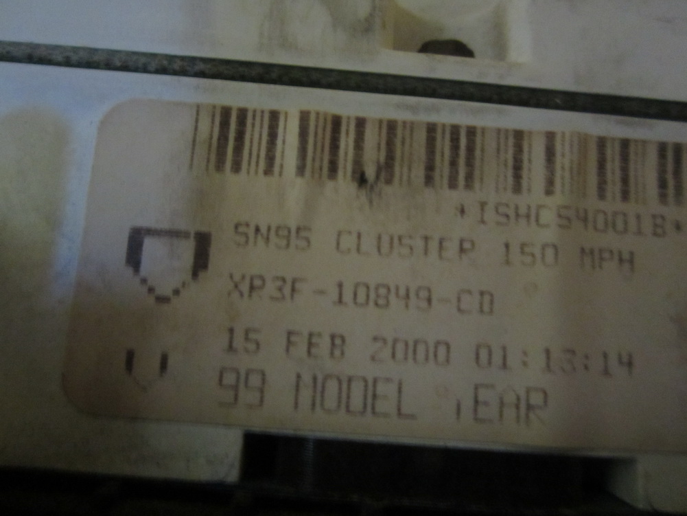 Ford - speedo cluster - XR3F 10849 CD: Used Auto Parts | Mercedes Benz ...