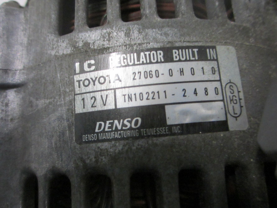 Toyota SOLARA Alternator 2.4L- 27060 0H010: Used Auto Parts | Mercedes ...