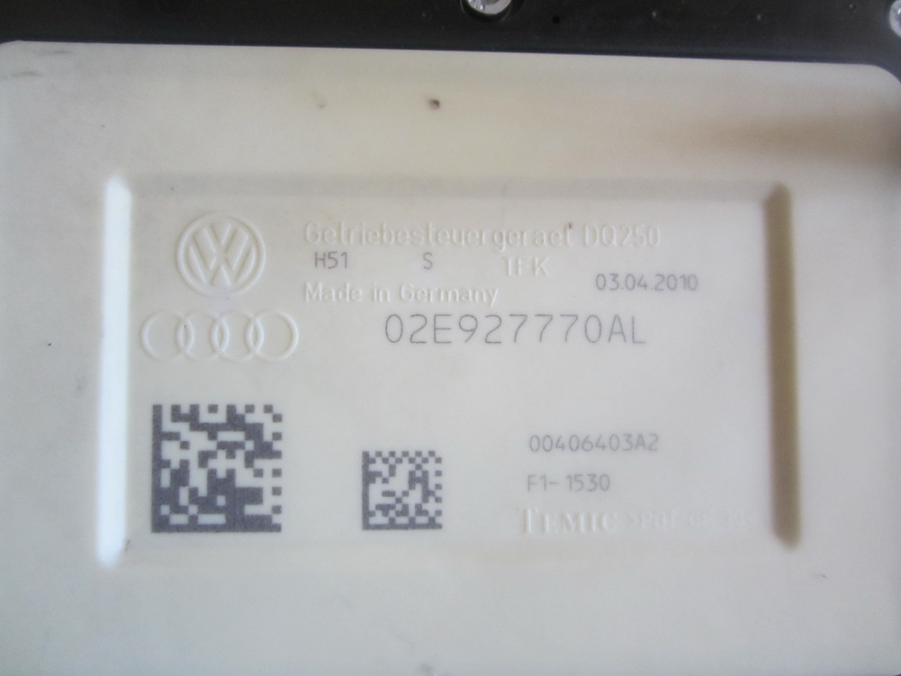 02E927770AL AUDI TT AUDI AUDI A3 TRANSMISSION VALVE BODY 02E 927 770 AL ...