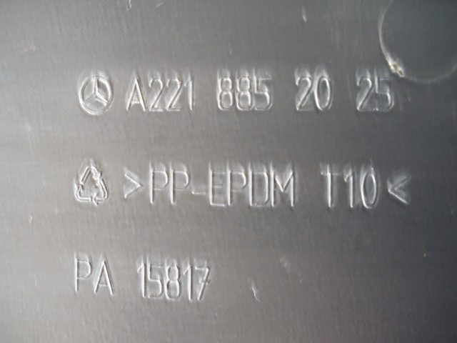 Mercedes Benz - Rear Bumper Lower Valance Molding - 2218852025: Used ...