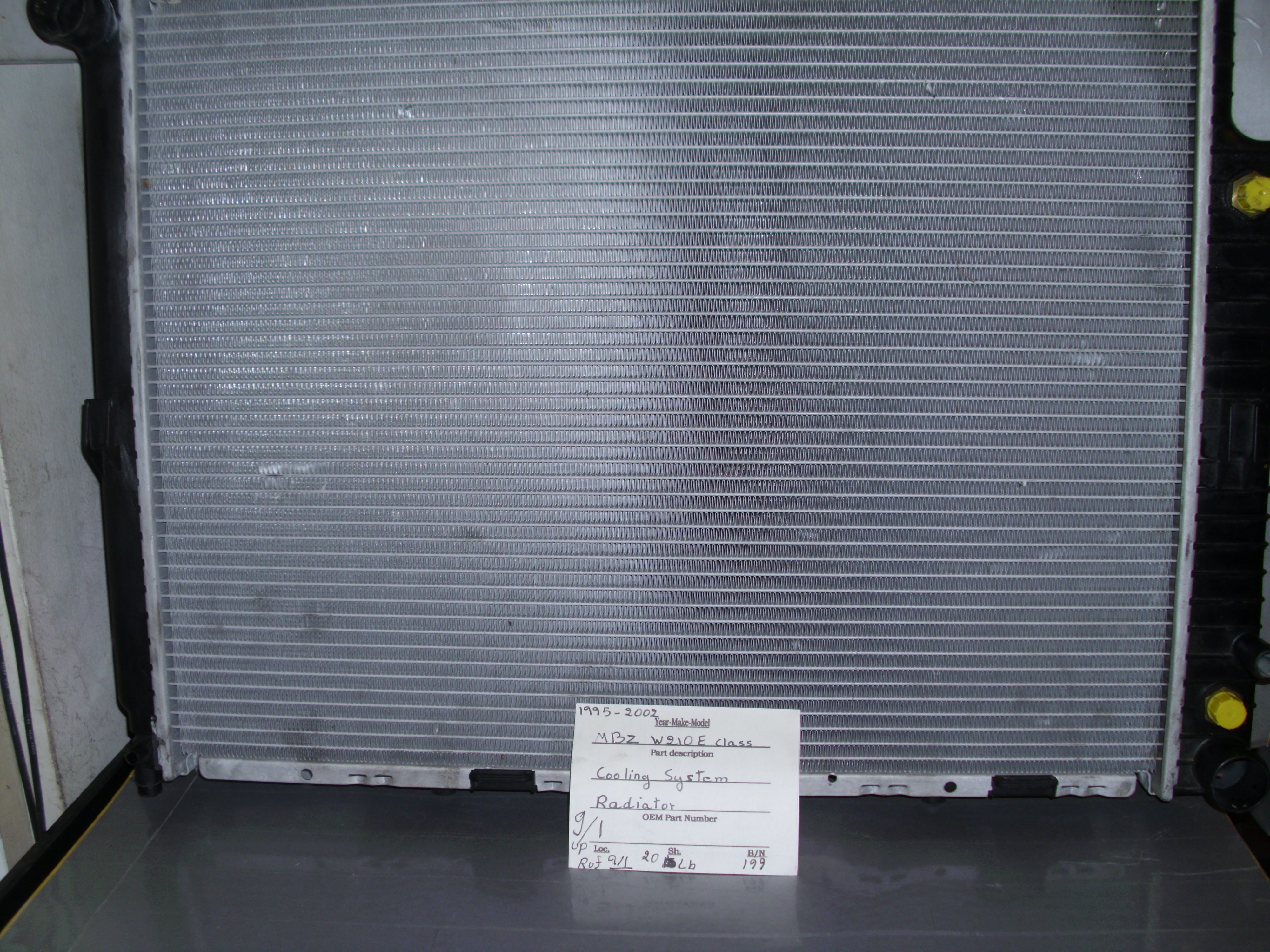 Mercedes Benz - Radiator - 210: Used Auto Parts | Mercedes Benz Used ...